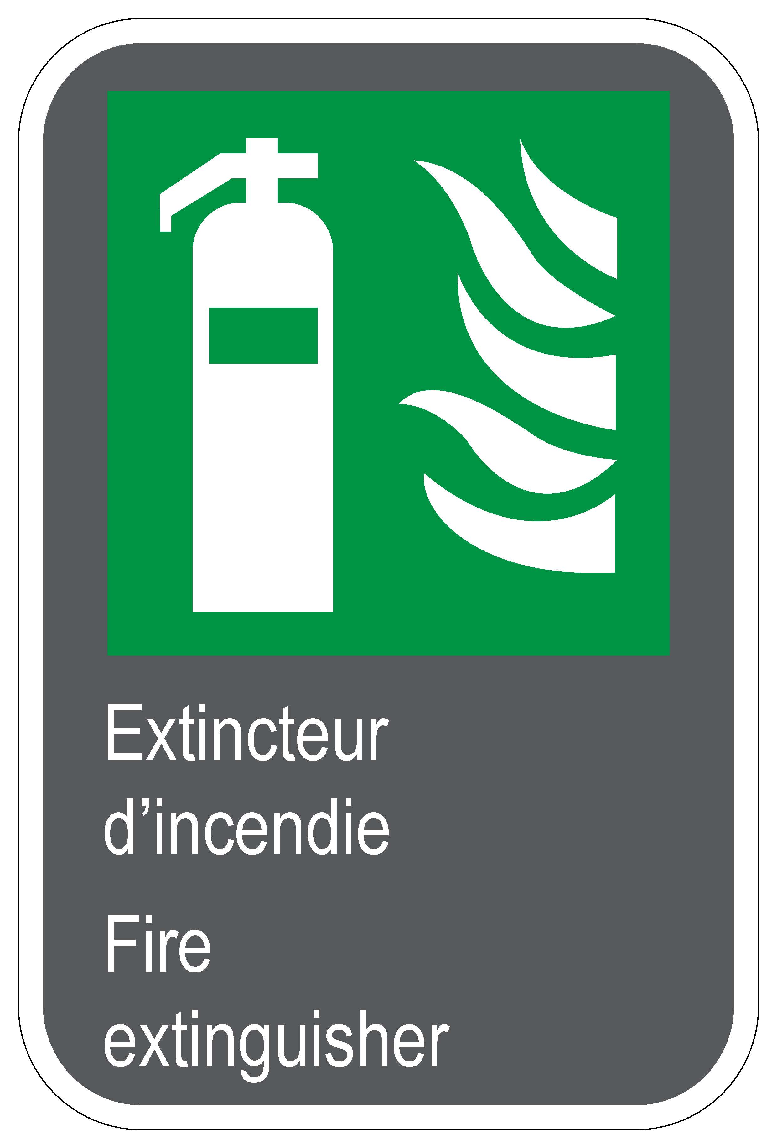 Panneaux NORME CSA : Extincteur d'incendie-Fire extinguisher | Signel ...
